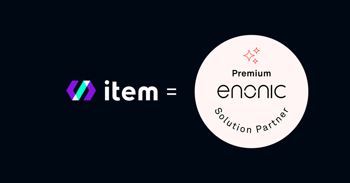 Item er Enonic Premium Solution Partner | Item